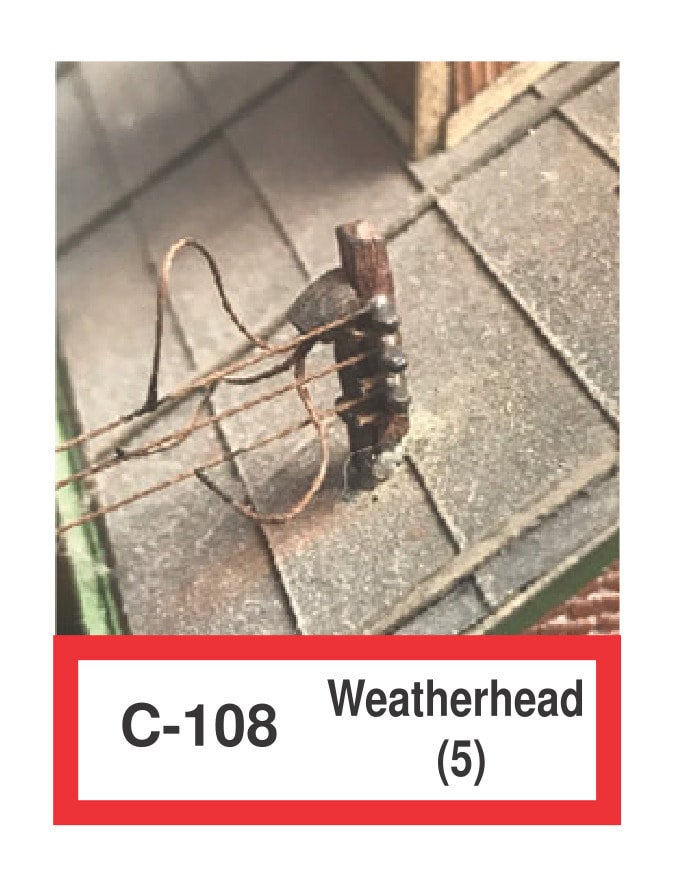 C-108 Weather Head (5) | RailroadKits & Microlumina