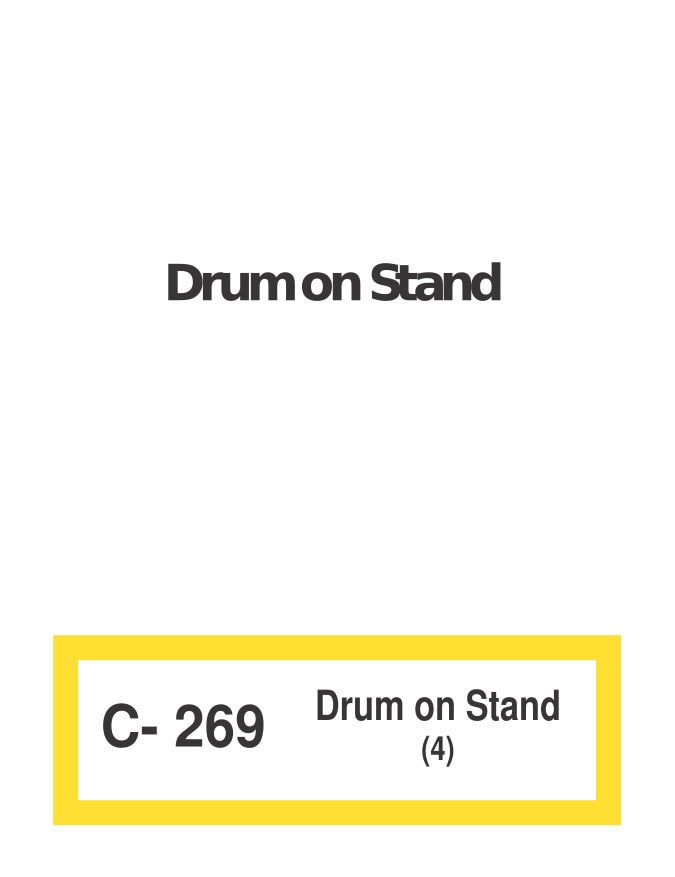 C-269 Drum on Stand (4) | RailroadKits & Microlumina